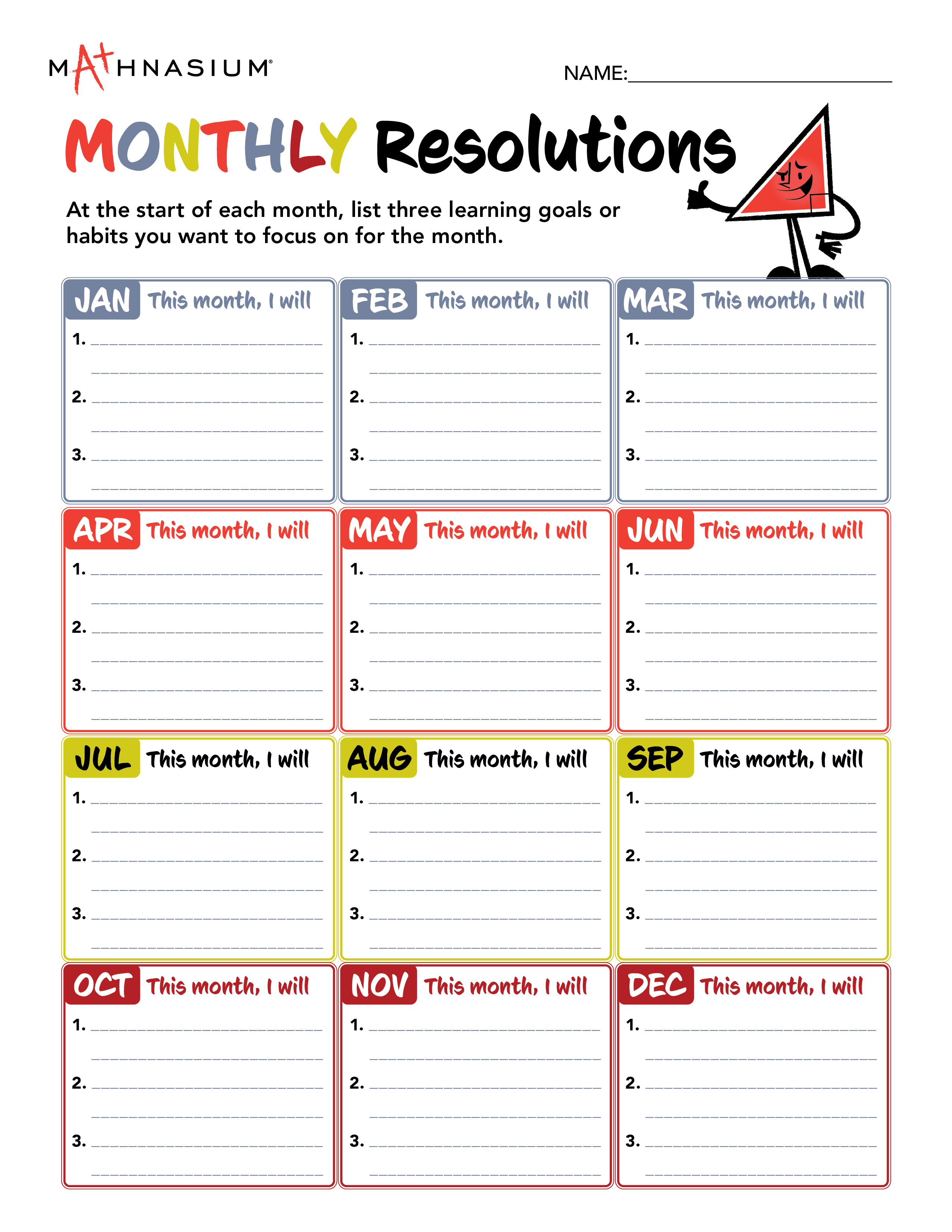 Start 2026 Strong with Our Math Resolutions Tracker
