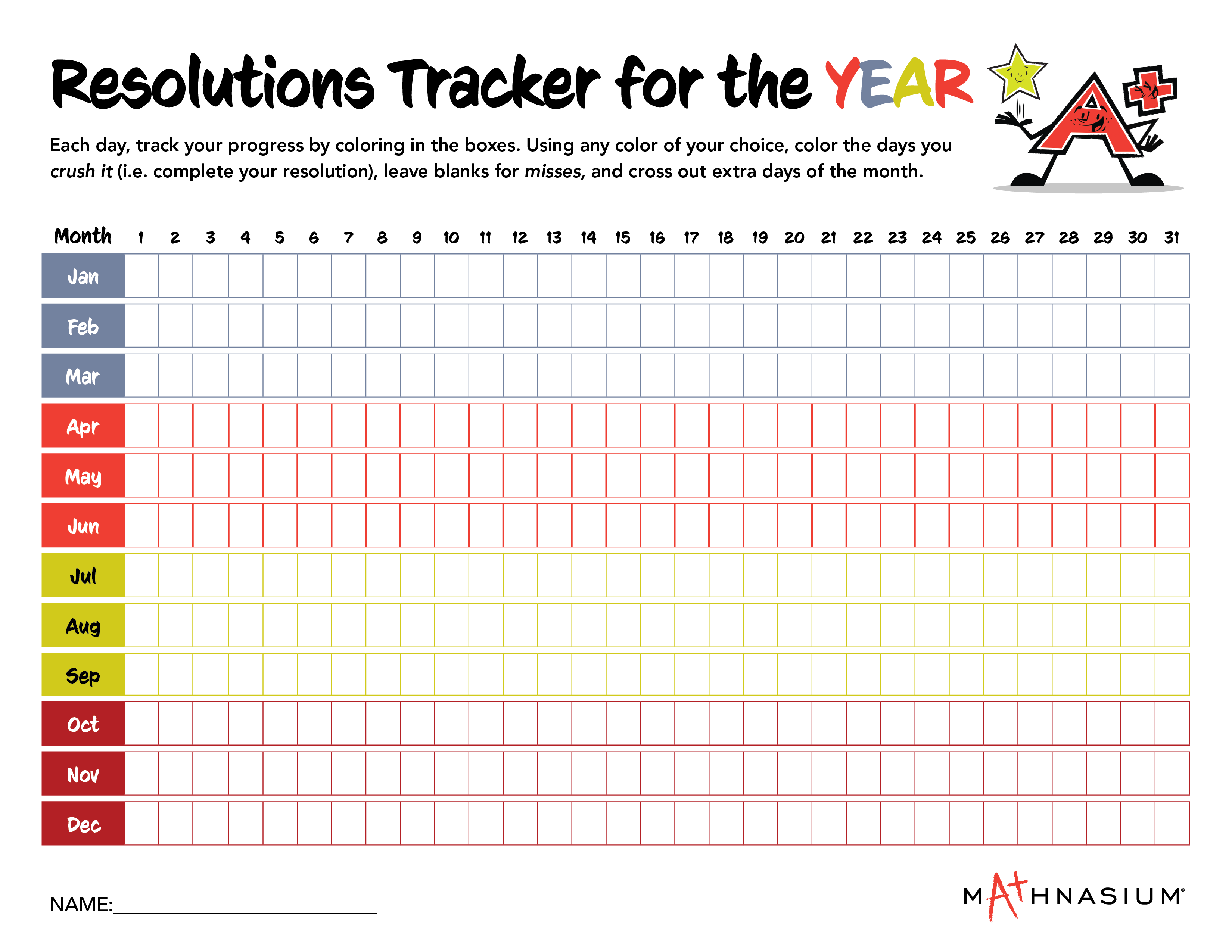 Start 2026 Strong with Our Math Resolutions Tracker