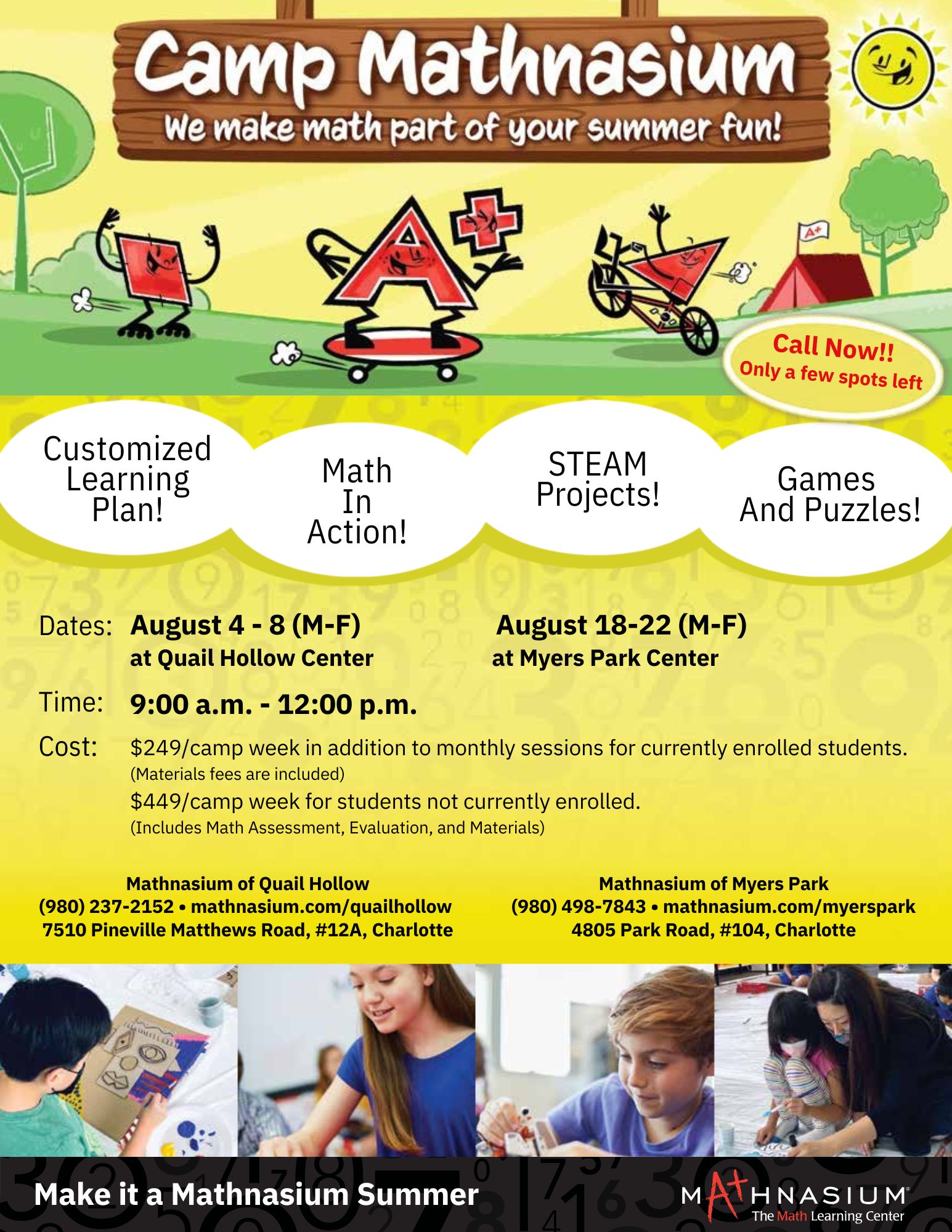 Mathnasium of Quail Hollow, NC Summer Math Programs