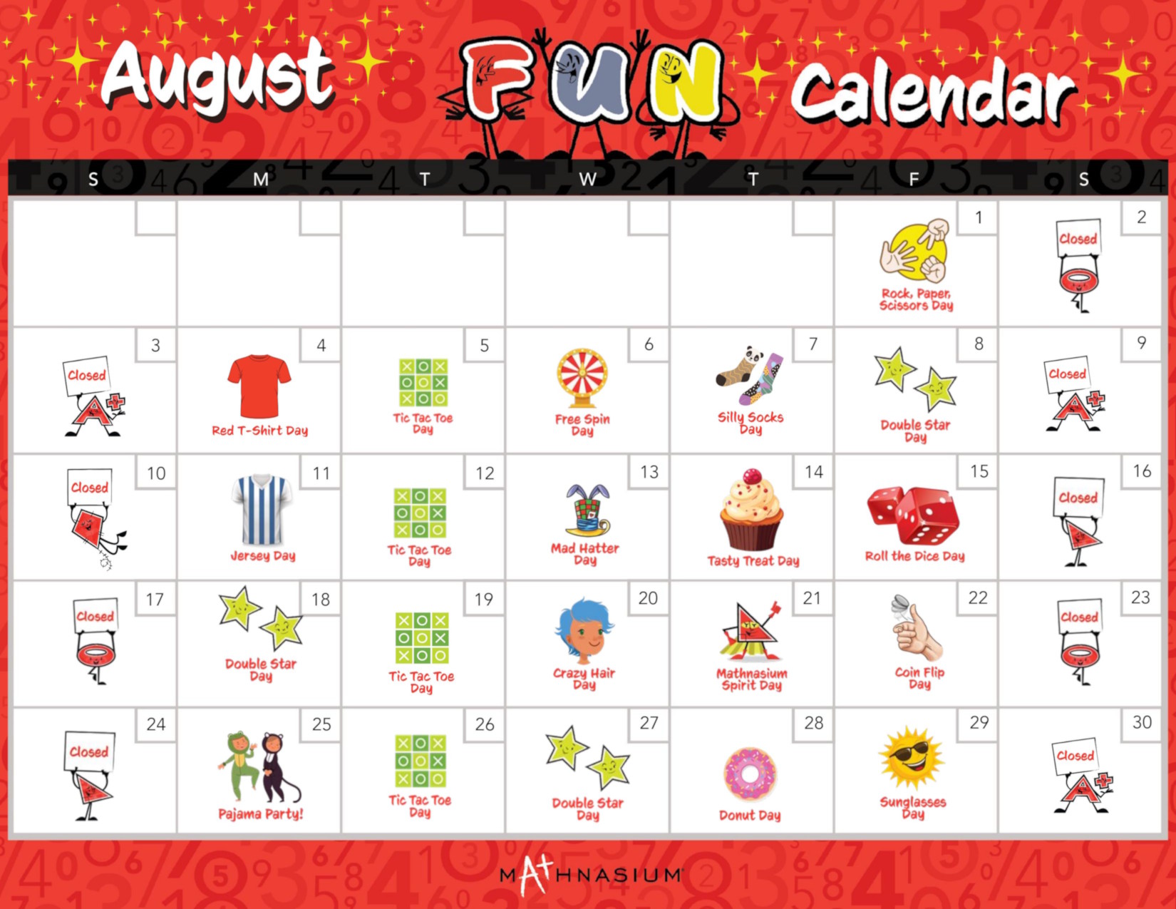 August 2025 FUN Calendar!