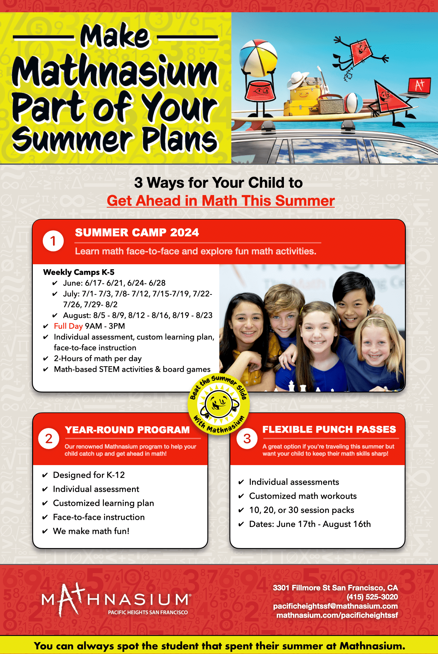 Mathnasium of Pacific Heights San Francisco Summer Math Programs