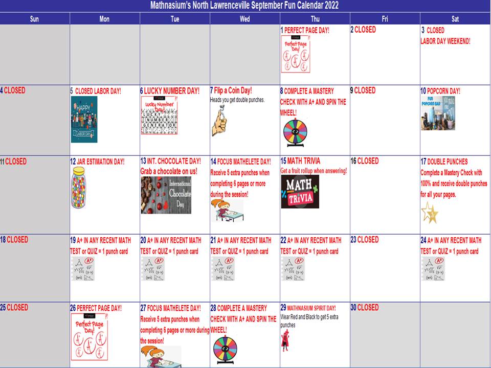 Fun Calendar 2022 September