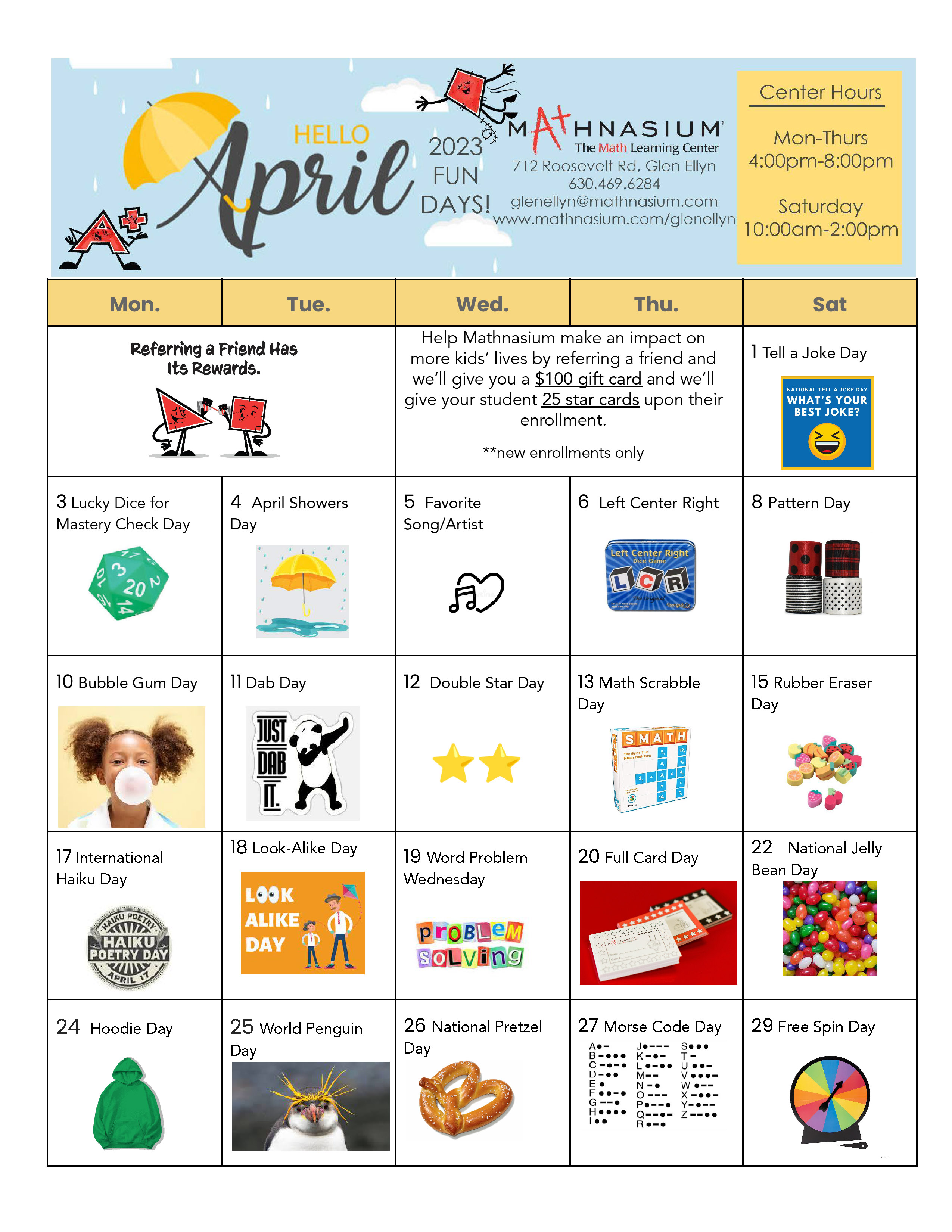 Community events with Glen Ellyn - Mathnasium