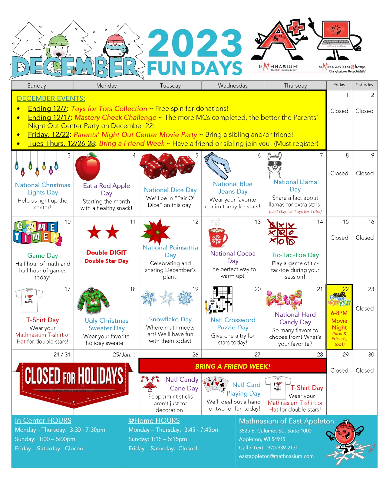 Community events with East Appleton - Mathnasium