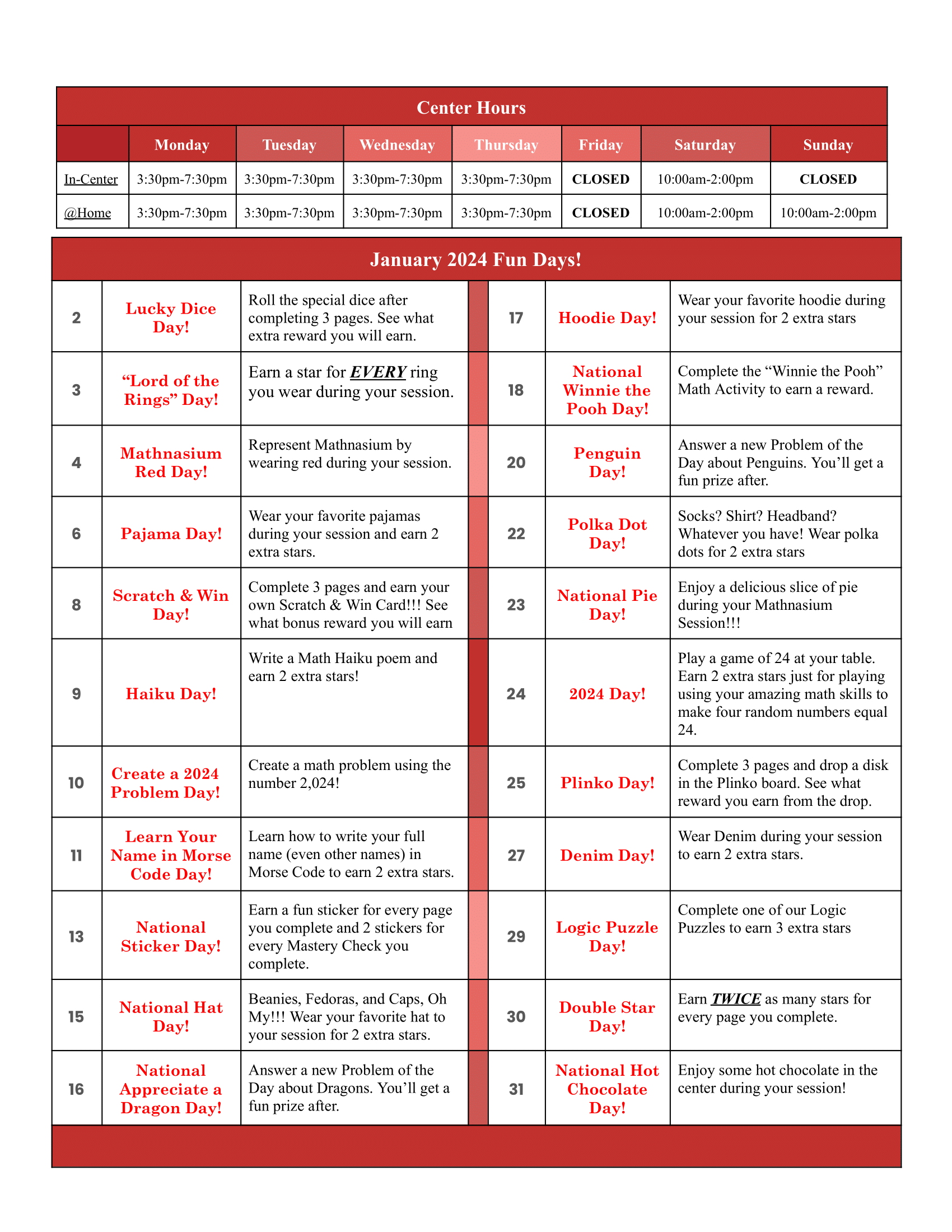 Community events with St. Charles - Mathnasium