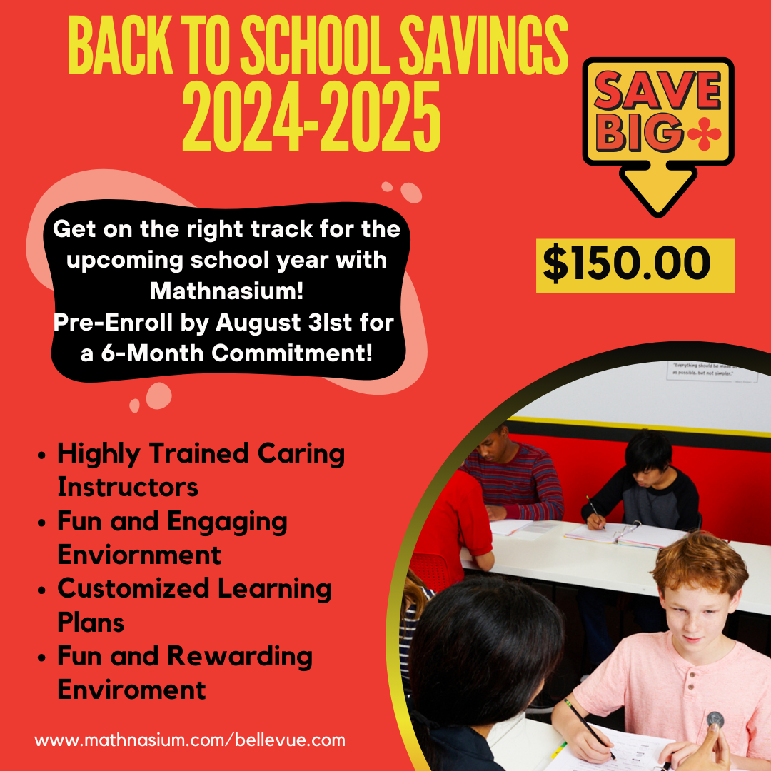 Mathnasium of Bellevue, WA Promotions