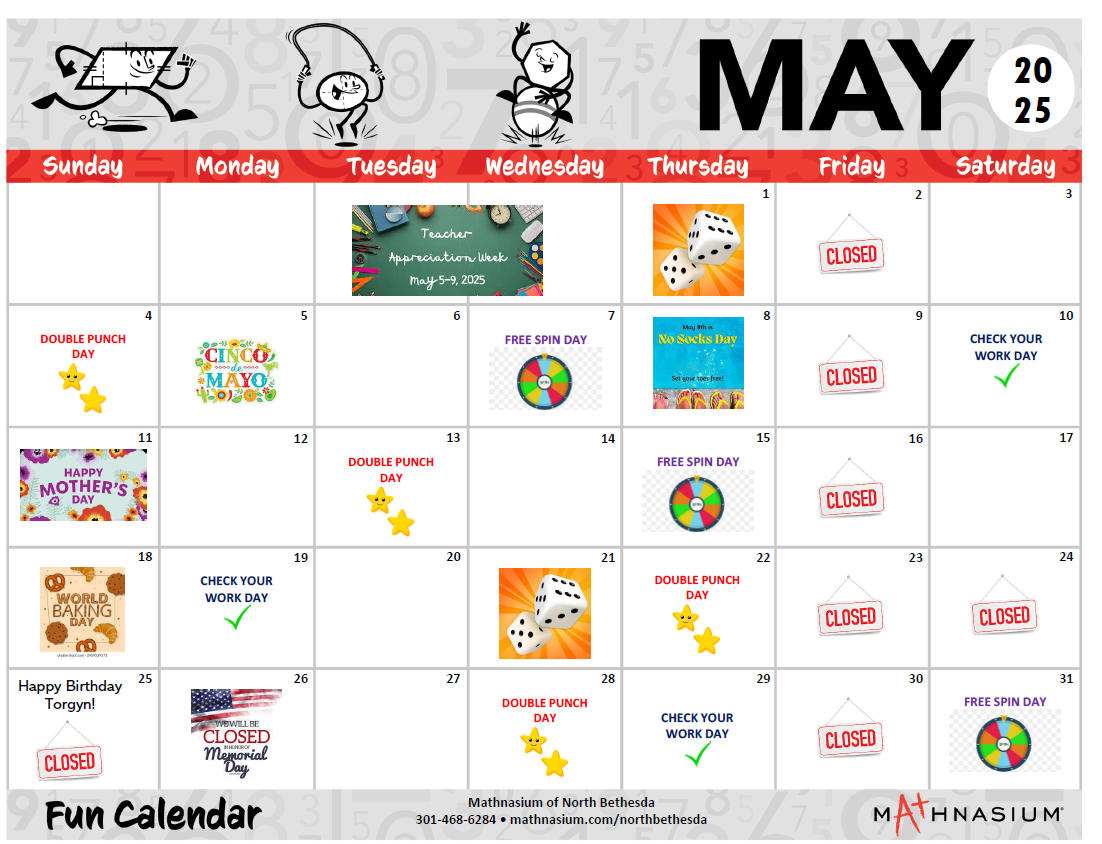 Mathnasium of North Bethesda, MD Events