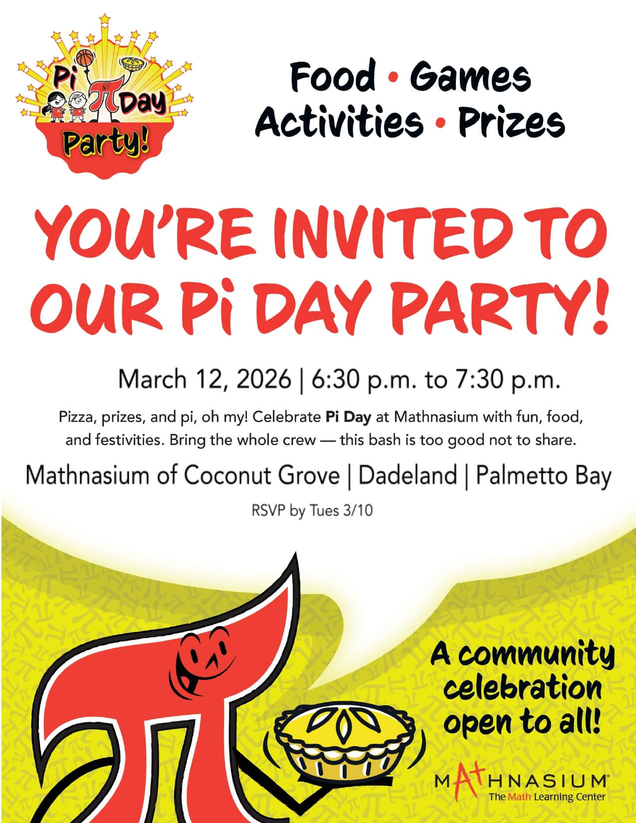 Pi Day Party in Coconut Grove: You’re Invited