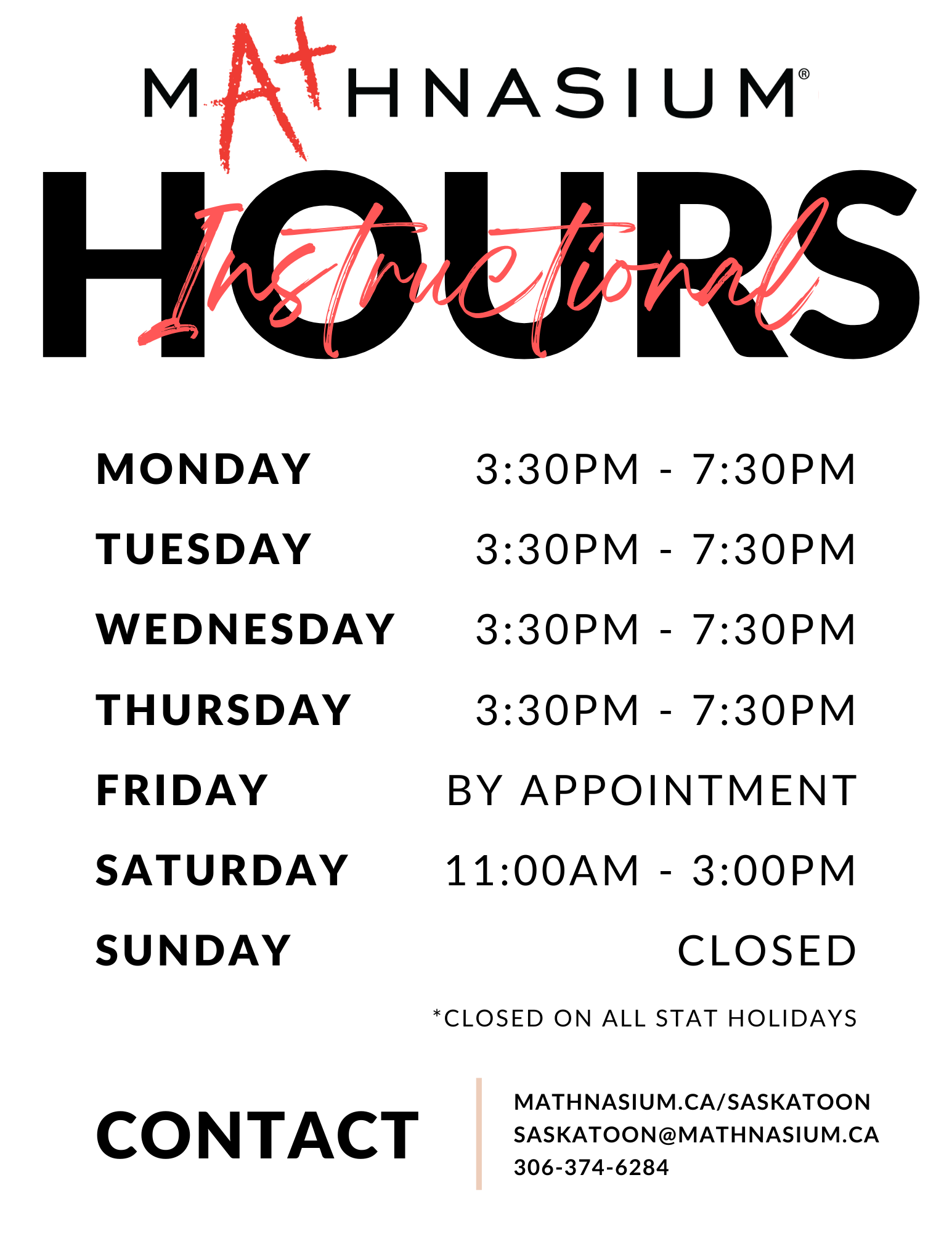 Back to School - 2025 school calendars Saskatoon